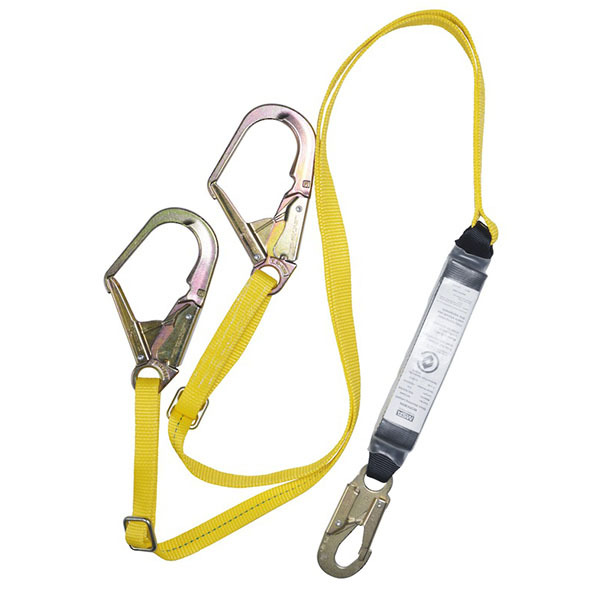 MSA Workman 2.0m Adjustable Webbing Twin Leg Scaffold Lanyard ...